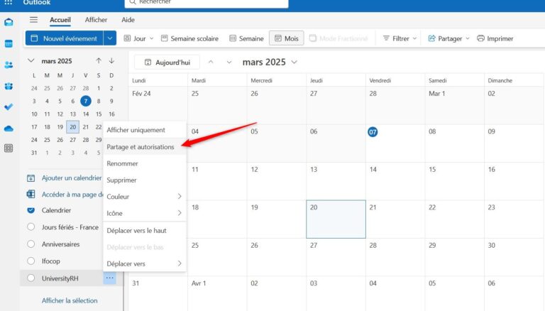 Comment gérer un agenda partagé sur Outlook ? - Assistante Direction