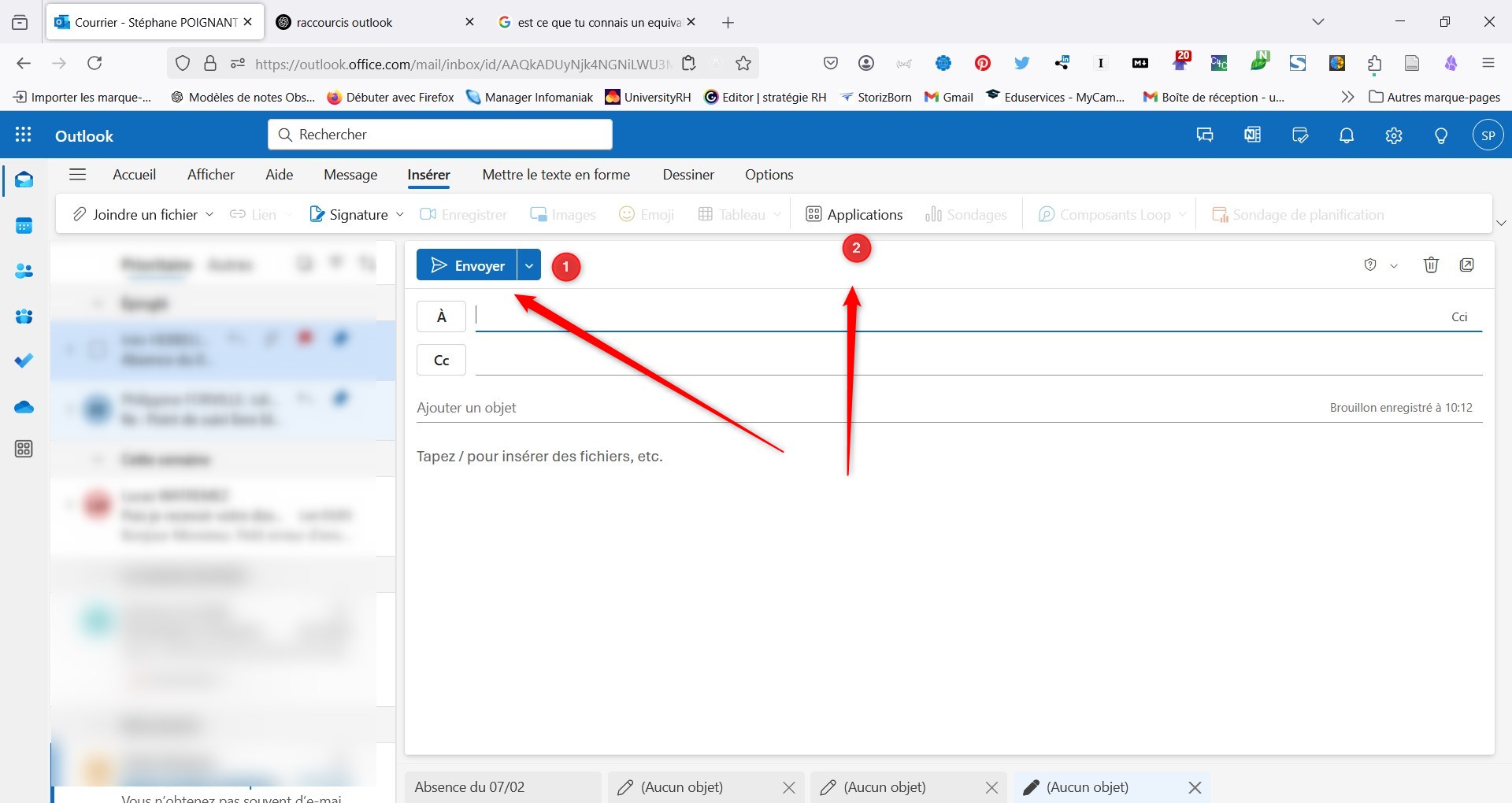 Utiliser un modèle d’email avec Outlook via My Templates - Assistante ...